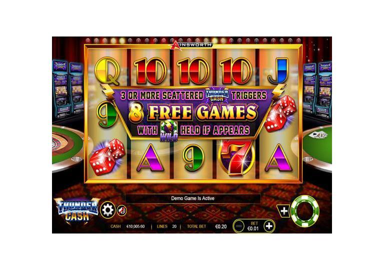 Thunder Cash Slot Machine for free by Ainsworth Here