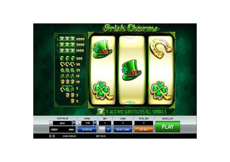Irish Charms – Three Reeled Slot Machine by Pragmatic Play