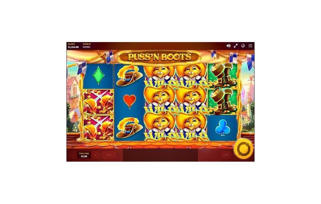 Puss N Boots Video Slot Machine by Red Tiger Here for Free
