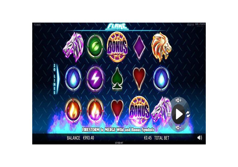 Play Flame Slot Machine – New 20-Line slot Title by NextGen Gaming