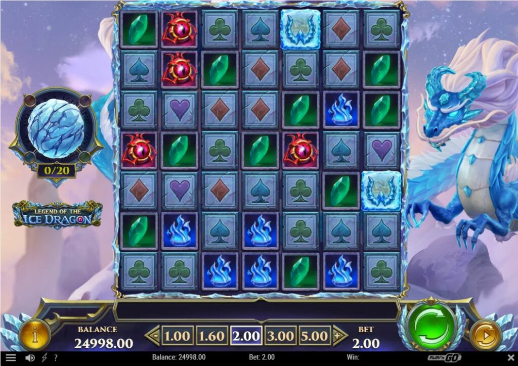 Legend of the Ice Dragon – 7x7 Grid of Fantasy Fun